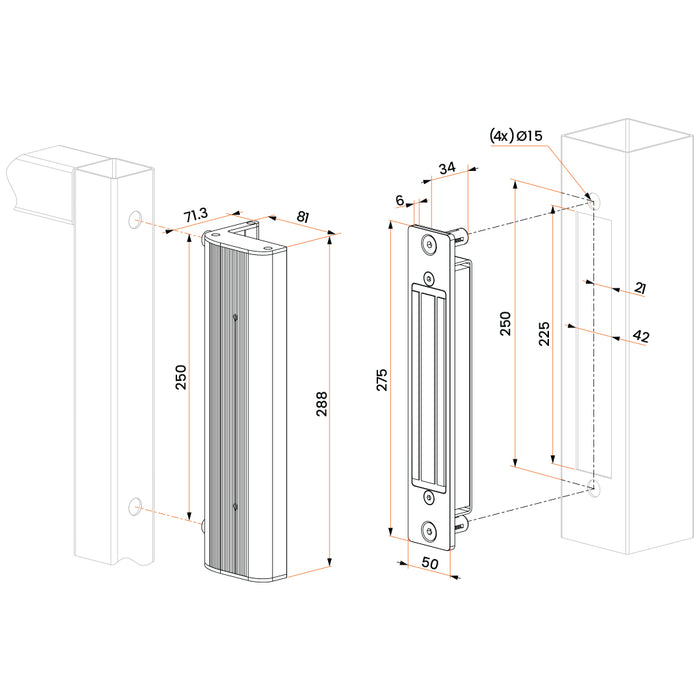 Integrated Mag Lock by Locinox | Edgesmith