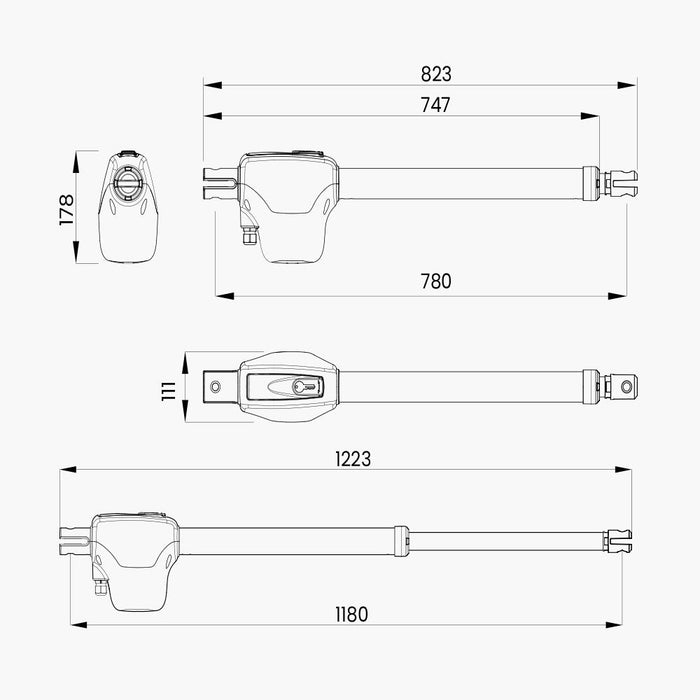 Roger Technology Monos 400kg Swing Gate Operator | Edgesmith